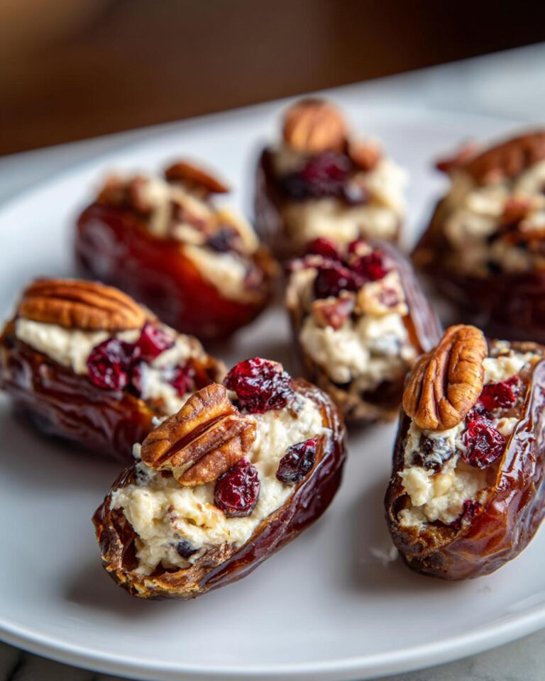 Cranberry Pecan Cream Cheese Stuffed Dates: 10-Minute Sin
