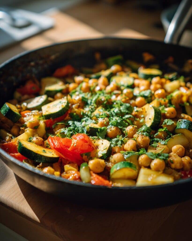 Unbelievable Zucchini and Chickpea Skillet in 25 Minutes